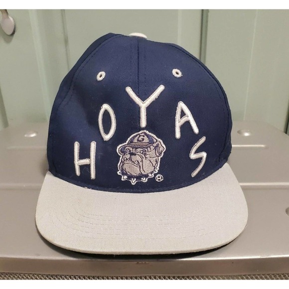 College | Accessories | Vintage Georgetown Hoyas Snapback Hat Cap Blue ...